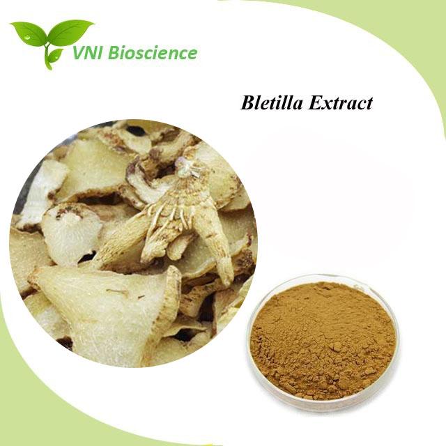 Bletilla Pure Plant Extracts Brown Powder Bletilla Striata Root Extract